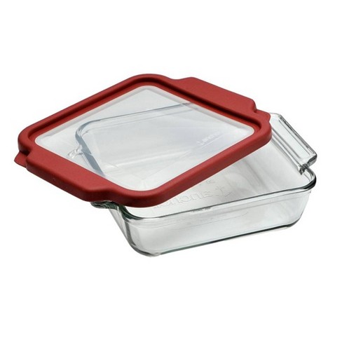 Anchor Hocking Glass Baking Dish with Plastic Storage Lid, 2 Qt : Target