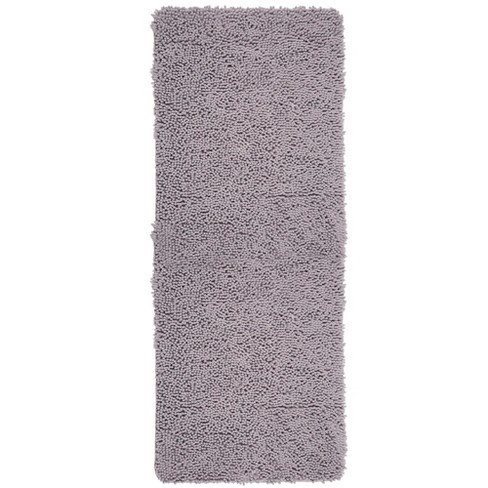 Hastings Home Memory Foam Shag Bath Mat - 24" X 58", Gray : Target