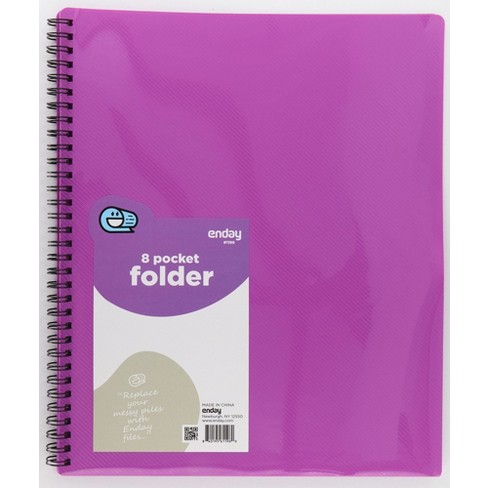 Enday 8 Pocket Folder, Purple : Target