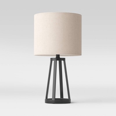 Medium Modern Industrial Assembled Table Lamp Black - Threshold™ : Target