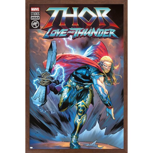Trends International Marvel Thor: Love And Thunder - Thor Comic Framed ...