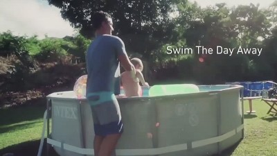 Intex 28205eh 8 Foot X 20 Inch Round Metal Frame Outdoor Backyard Above ...