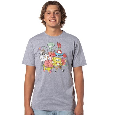 Seven Times Six Nickelodeon Men's Spongebob Distressed Group Photo ...