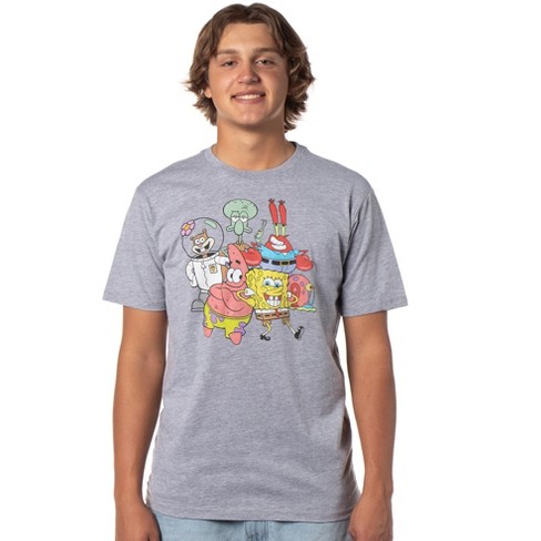 Seven Times Six Nickelodeon Men's Spongebob Distressed Group Photo ...