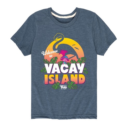 Boys' Trolls Welcome Vacay Island Poppy Short Sleeve Graphic T-shirt ...