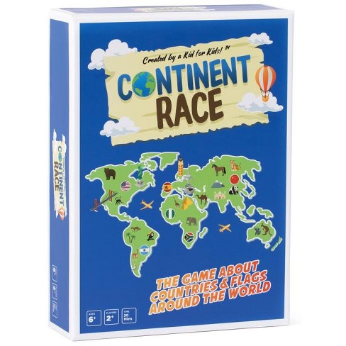 Continent Race - Geography Learning Educational Card Game For Kids : Target