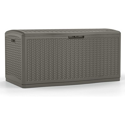 Suncast Lockable Outdoor 2-door Cabinet Deck Box With Adjustable Shelf ...