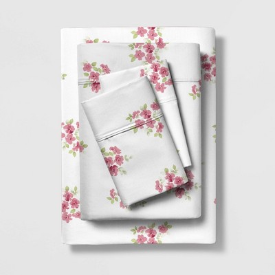 Color Sense Percale Weave Cool & Crisp Cotton Rich Sheet Set, Twin ...