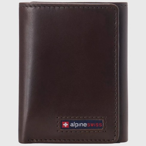 Alpine Swiss Leon Mens Rfid Safe Trifold Wallet Cowhide Leather Comes ...