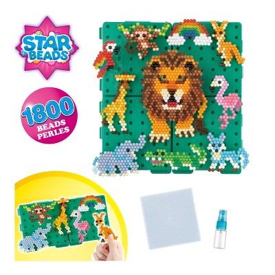 Aquabeads Wild Safari Scene Set, Complete Arts & Crafts Bead Kit For ...