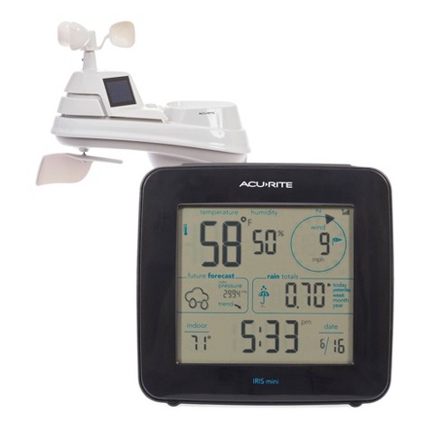 Acurite Iris Pro Weather Station With Battery-powered Display: Indoor ...