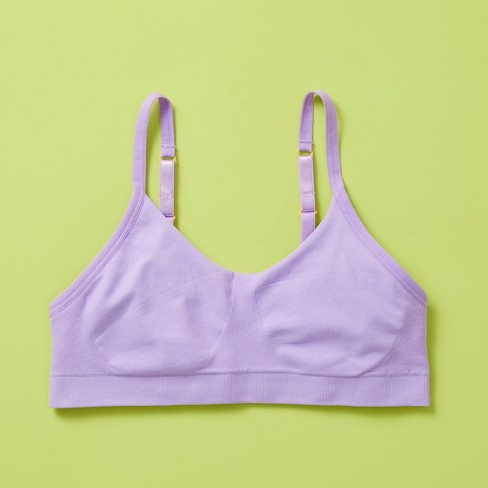 Yellowberry High-quality Girls Bra Wire-free Double-layered Seamless ...