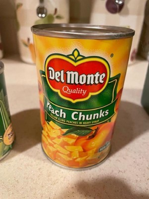 Del Monte Yellow Cling Peach Chunks In Heavy Syrup 15.25oz : Target