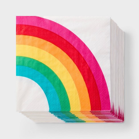 30ct Rainbow Lunch Napkins - Spritz™ : Target