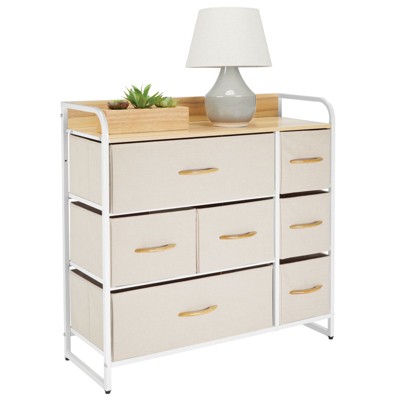 3 Drawer Organizer White Metal With Natural Wood - Brightroom™ : Target