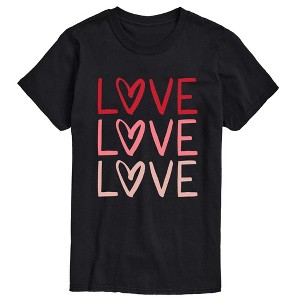 Men's - Instant Message - Love Love Love Short Sleeve Graphic T-Shirt ...
