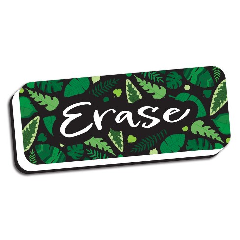 Ashley Productions Magnetic Whiteboard Eraser, Greenery With Erase, 2 ...