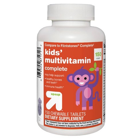 Kids' Complete Multivitamin Chewable Tablets - Orange, Grape & Cherry ...