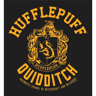 Harry Potter Hufflepuff Quidditch Crest Crew Neck Short Sleeve Men's T ...