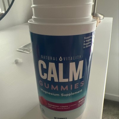 Natural Vitality Vegan Natural Calm Gummies For Stress - Raspberry ...