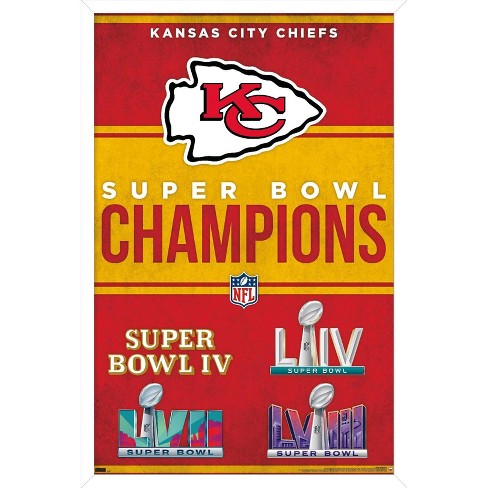 Trends International Nfl Kansas City Chiefs - Champions 24 Framed Wall ...