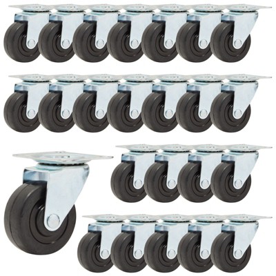 Stockroom Plus 24 Pack 2 Inch Swivel Caster Wheels Set With Rubber Base ...