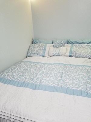 8pc King Casey Embroidered Comforter Set Neutral - 510 Design : Target