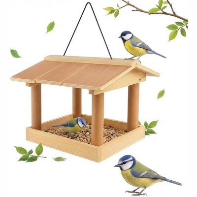 CASAFOYER Wooden Hanging Bird Feeder : Target
