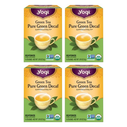 Yogi Tea - Green Tea Pure Green Decaf - 64 Ct, 4 Pack : Target