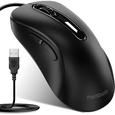 Memzuoix Wired Mouse, Usb Computer Mouse 1200 Dpi Mobile Optical Mouse ...