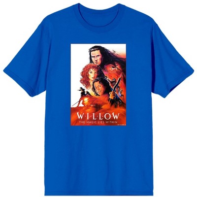 Willow Key Art Men's Blue Crew Neck Short Sleeve Tee-3xl : Target