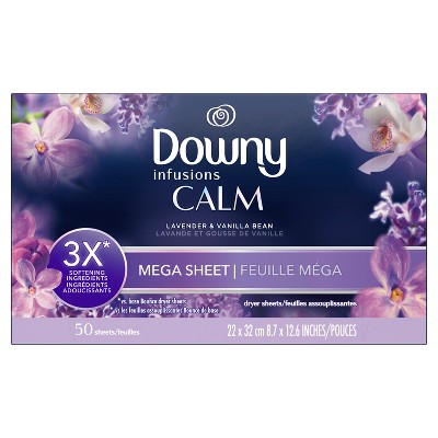Downy Infusions Calm Dryer Sheets - 50ct : Target
