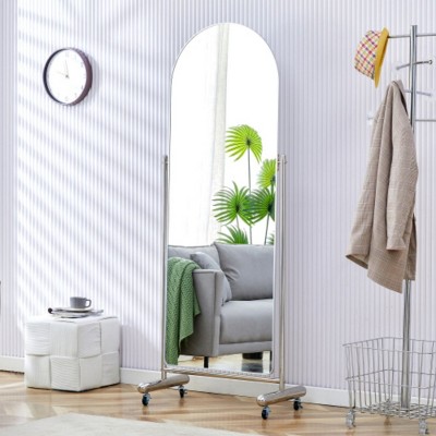 Led Aluminum Frameless Silver Full-body Arch Mirror : Target
