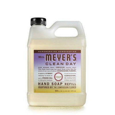 Mrs. Meyer's Clean Day Compassion Flower Hand Soap Refill - 33 Fl Oz ...