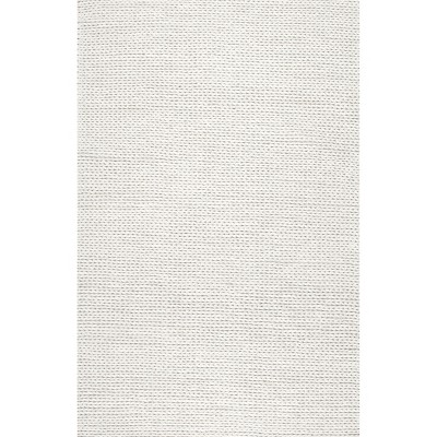 Nuloom Penelope Braided Wool Area Rug, 9' X 12', Off White : Target