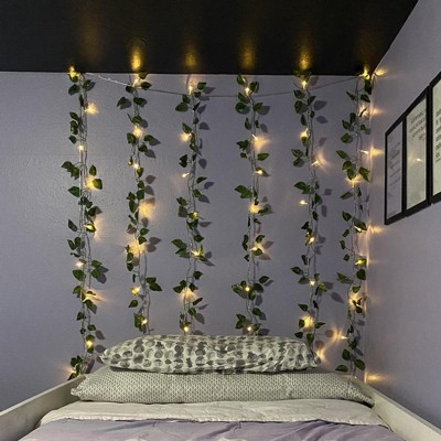 5' X 3.5' Led Vine Curtain String Lights Warm White - West & Arrow : Target