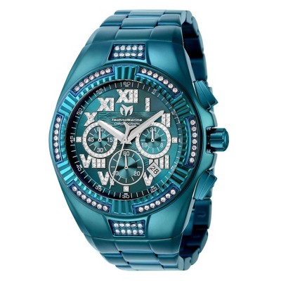 Technomarine Tm-121233 Men's Cruise Green Dial Crystal Watch : Target