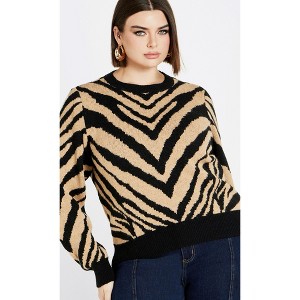 Women's Plus Size Freya Sweater - Black | City Chic : Target