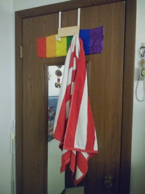 Small Over The Door Hook With Wood 2 Hooks Matte White - Brightroom ...
