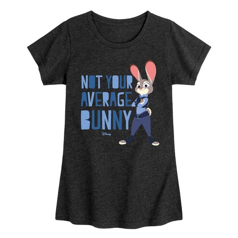 Girls' Disney Not Your Average Bunny Fitted Short Sleeve Graphic T ...