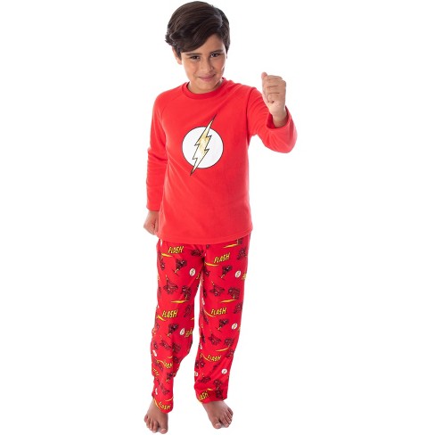 Dc Comics Boys' The Flash Superhero Fleece Shirt And Pant 2 Pc Kids ...