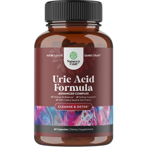 Uric Acid Supplement, Nature's Craft, 60ct : Target