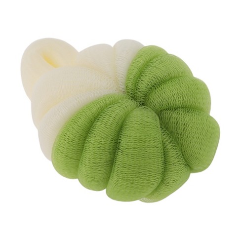 Unique Bargains Bath Shower Loofah Sponge Body Puffs 4.33"x3.74"x1.77 ...