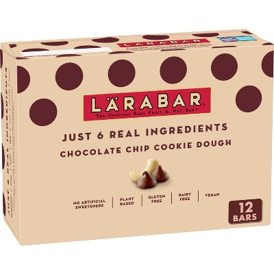 Larabar Chocolate Chip Cookie Dough Bar - 19.2oz/12ct : Target