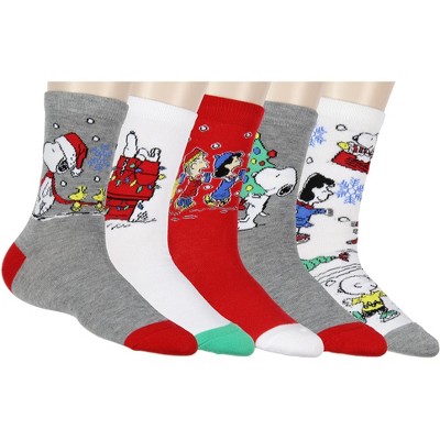 Peanuts 3d Charlie Brown And Snoopy Women's Quarter Crew Ankle Socks ...