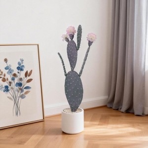 Artificial Cactus with Realistic Texture in a Pot, Large Artificial ...