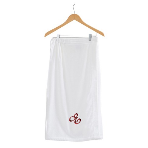 Personalization Mall bath Time Monogram Towel Wrap, White, E : Target