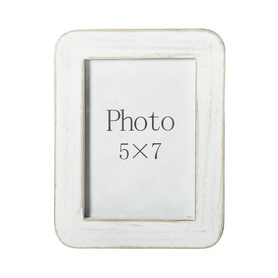Northlight 5" X 7" Weathered Finish Photo Picture Frame - White : Target