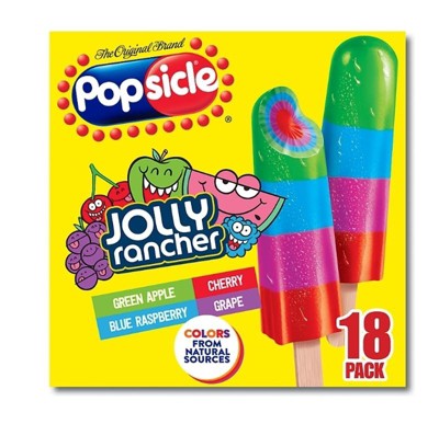 Popsicle Jolly Rancher Ice Pops - 18pk : Target