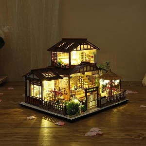 Wizardi Miniature Wizardi Roombox Kit - Japanese Garden Dollhouse Kit ...